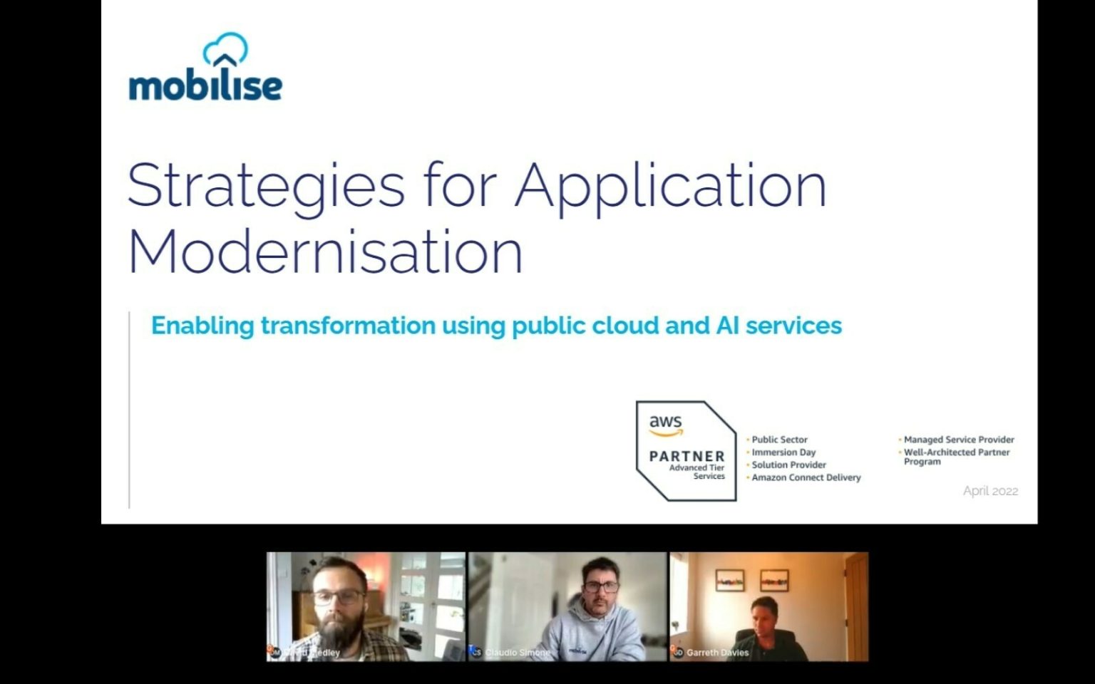 The strategies for modernising of applications in the cloud: webinar ...